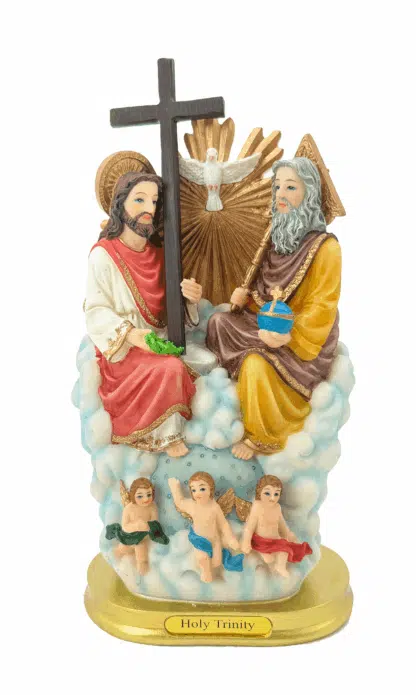 LG94-8 Holy Trinity Statue New Style 8 Inch – Love's Gift Wholesale